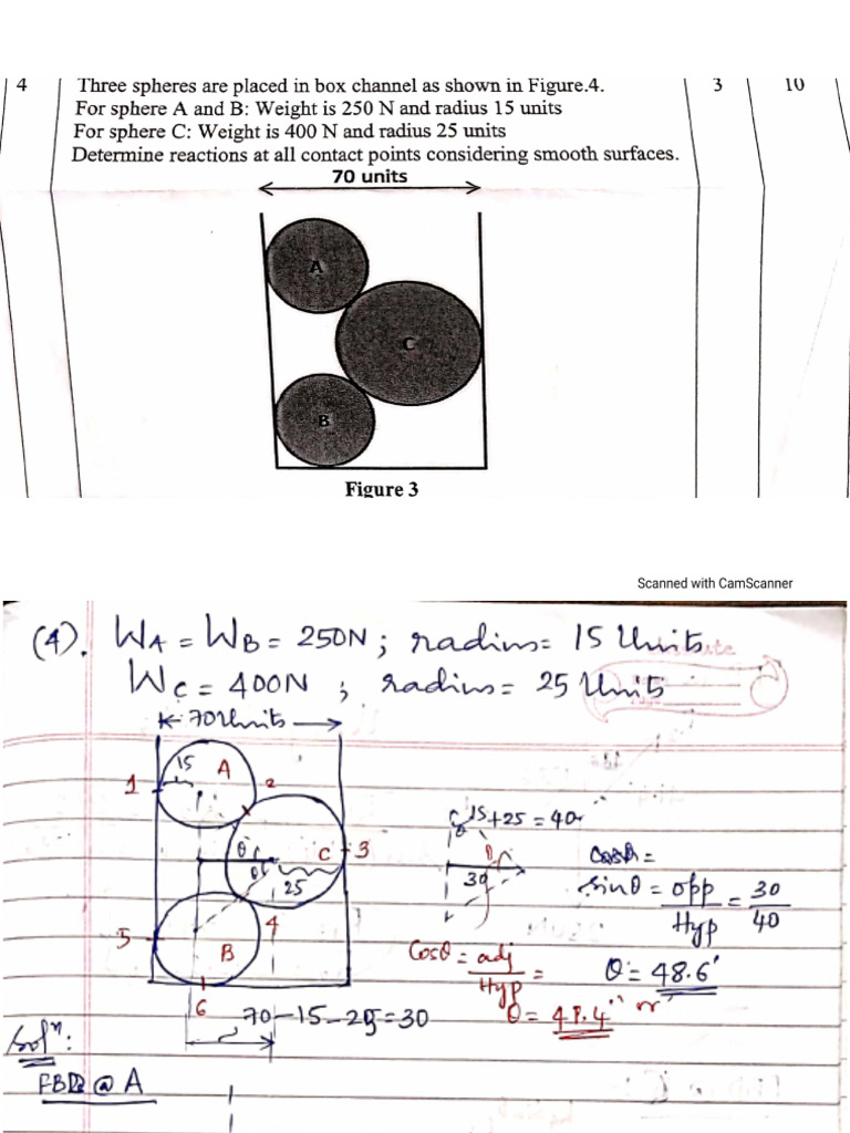 Problem No. 1 - Three Spheres | PDF