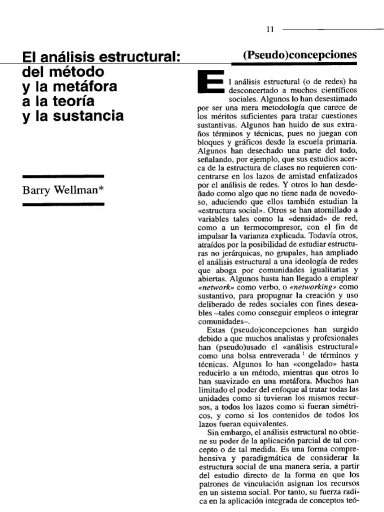 Wellman 2000 Pdf Red Social Sociología