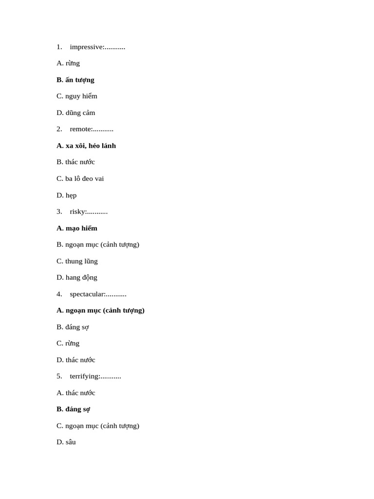 Unit 2.5 Vocabulary English Vietnamese Word | PDF