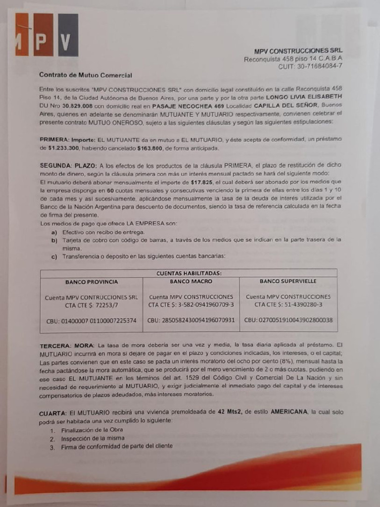 Contrato MPV | PDF