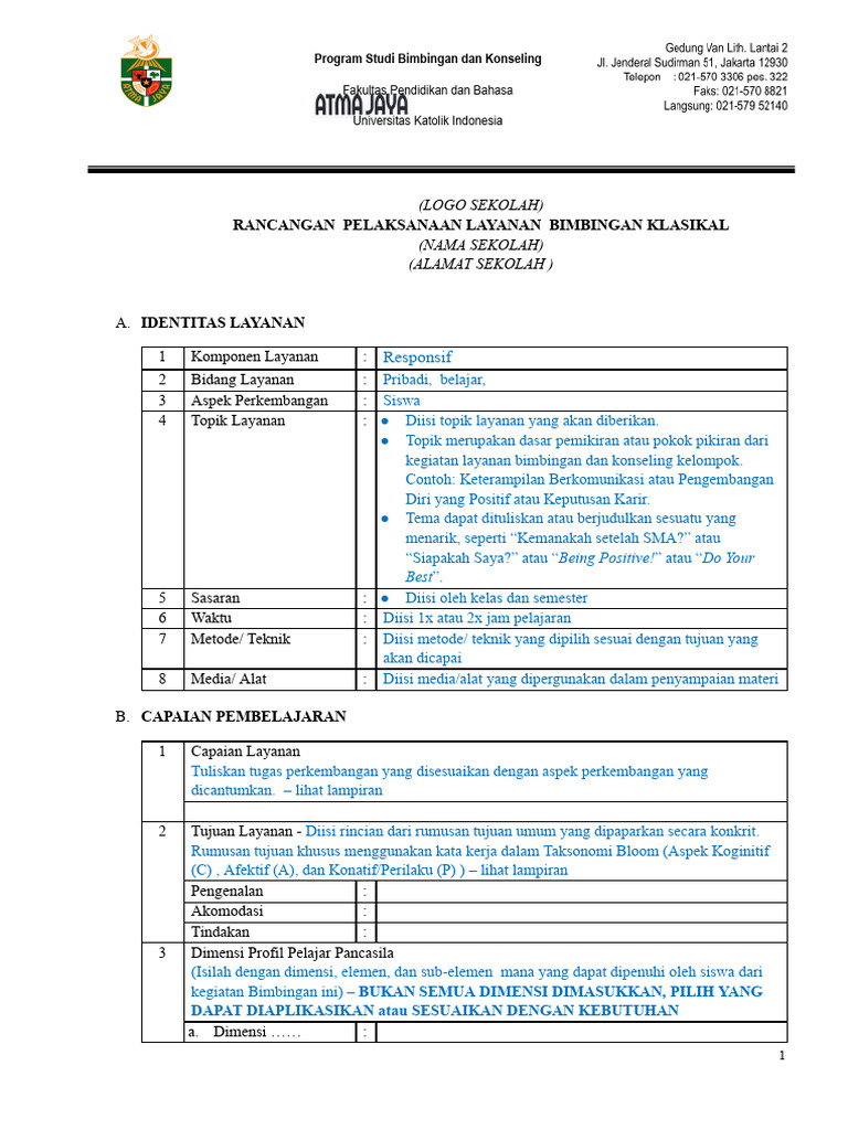 Form RPL BK Kurikulum Merdeka (SMP) | PDF