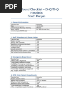 Hopsital Incharge Checklist | PDF | Hospital | Emergency Department