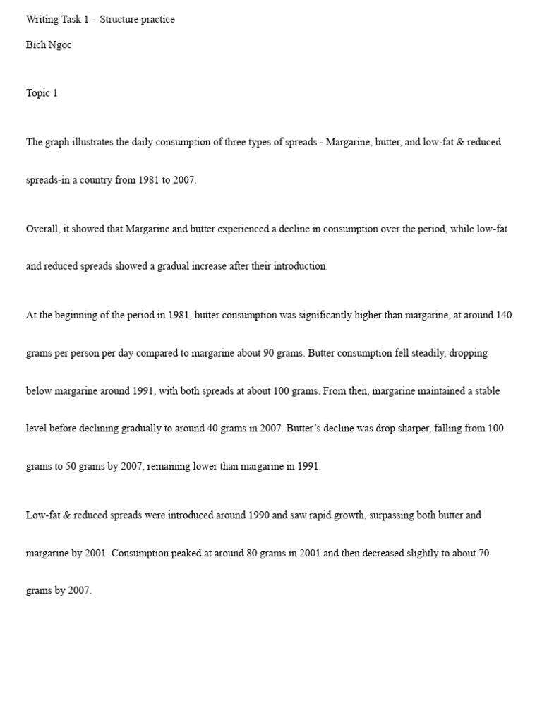 Bích Ngọc - 3rd Attempt Structure Practice Task 1 | PDF