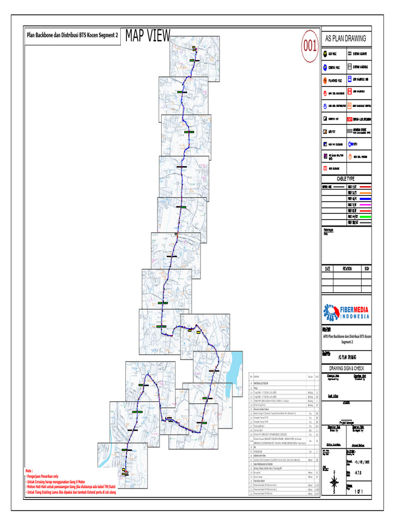 APD Plan Backbone Dan Distribusi BTS Kocen Segment 2 | PDF