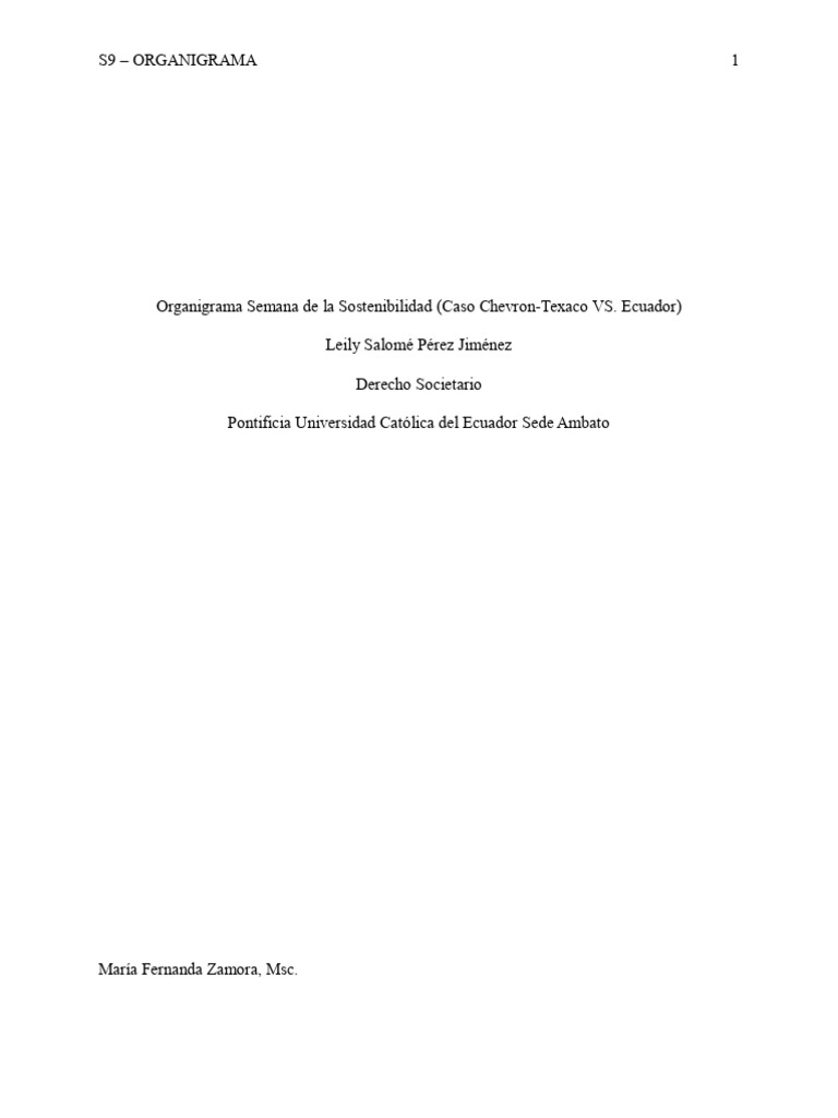 Caso Chevron-Texaco VS. Ecuador | PDF | Ecuador | Corporación Chevron