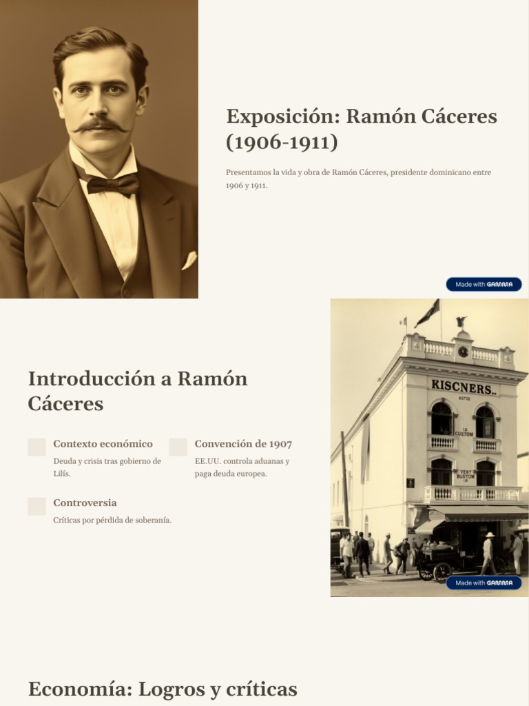 Exposicion Ramon Caceres 1906 1911 | PDF | República Dominicana