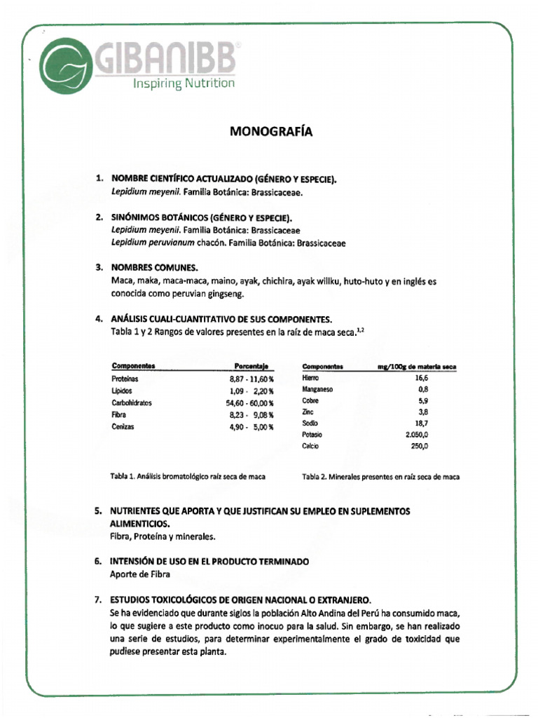 Monografia Maca | PDF