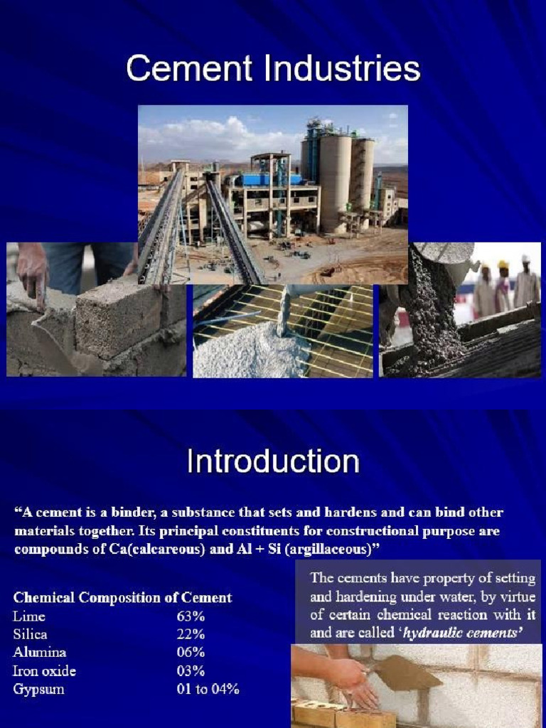 Cement Industry Slide | PDF