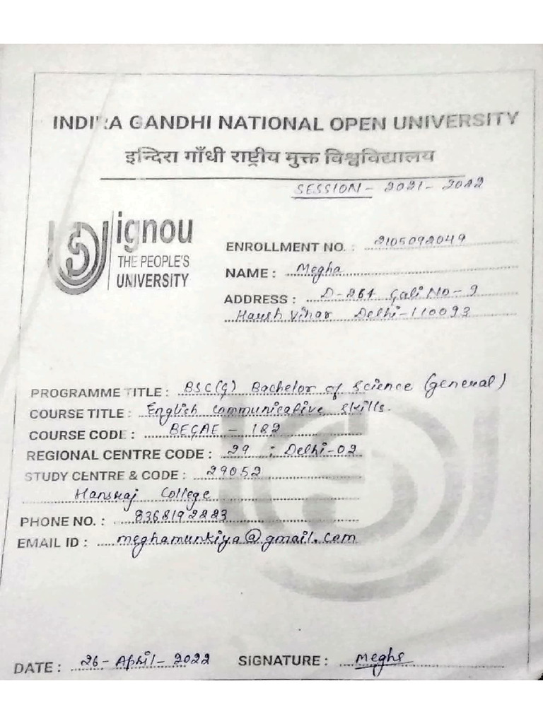 BEGAE - 182 - 2105092049 - Megha | PDF