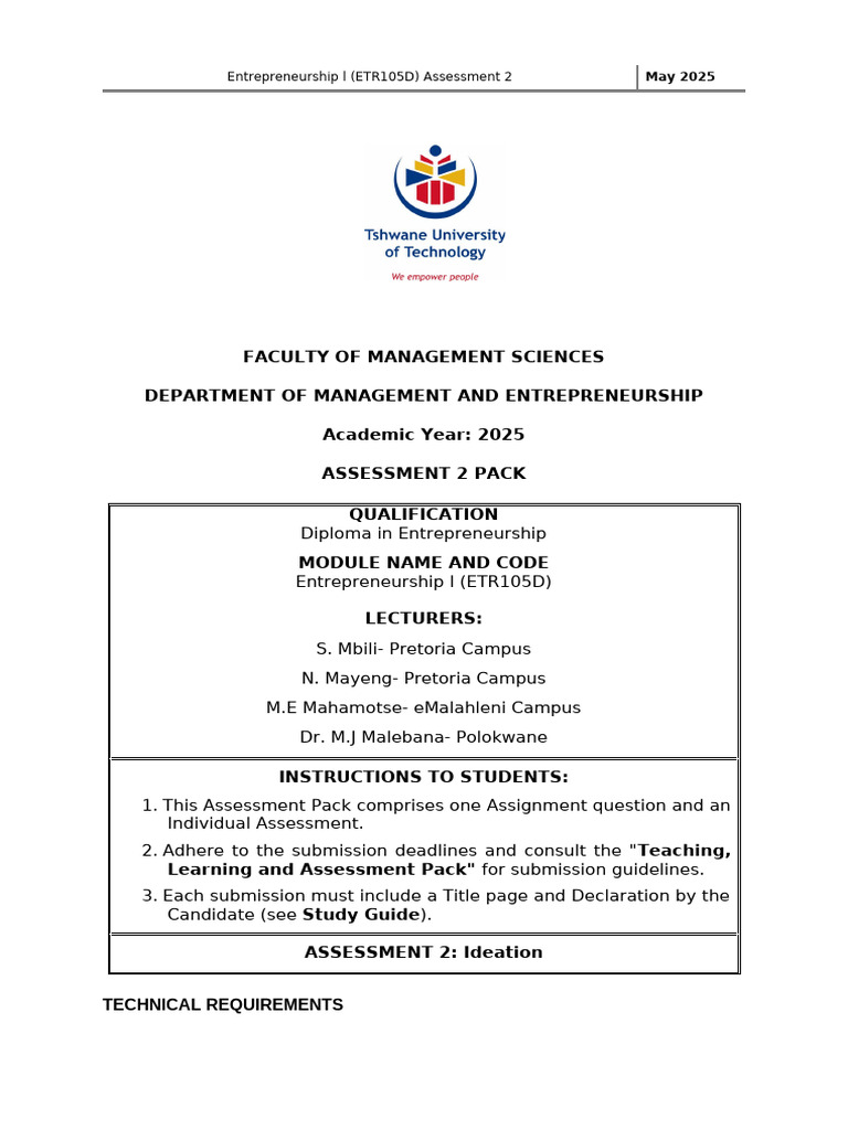 Etr105d Assignment 2 Final 2 | PDF | Plagiarism
