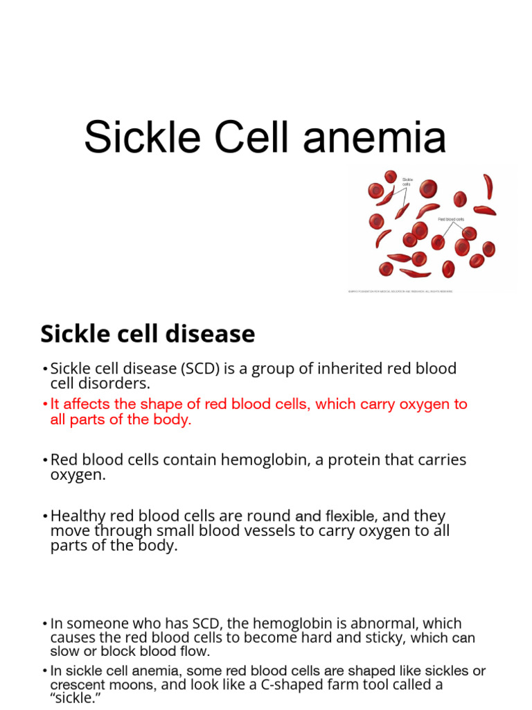 Sickle Cell Anemia | PDF | Anemia | Diseases And Disorders