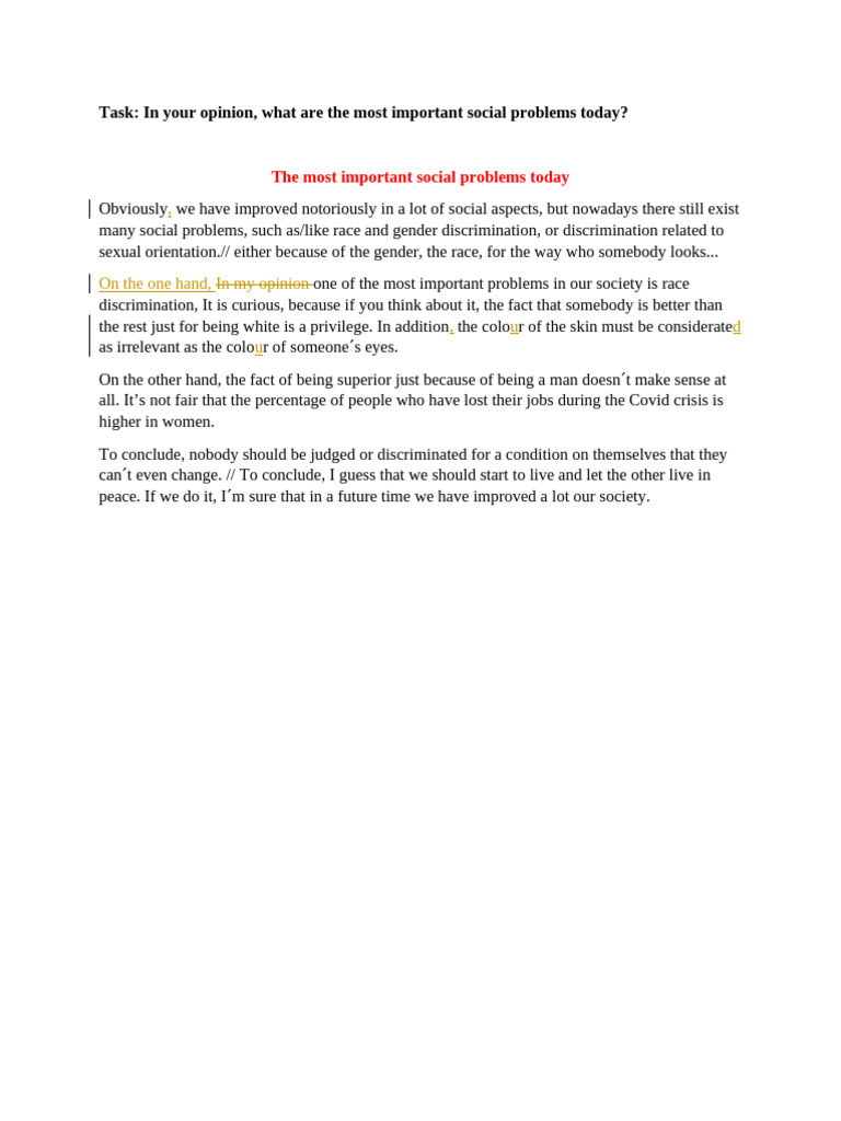 What Are The Most Important Social Problems | PDF