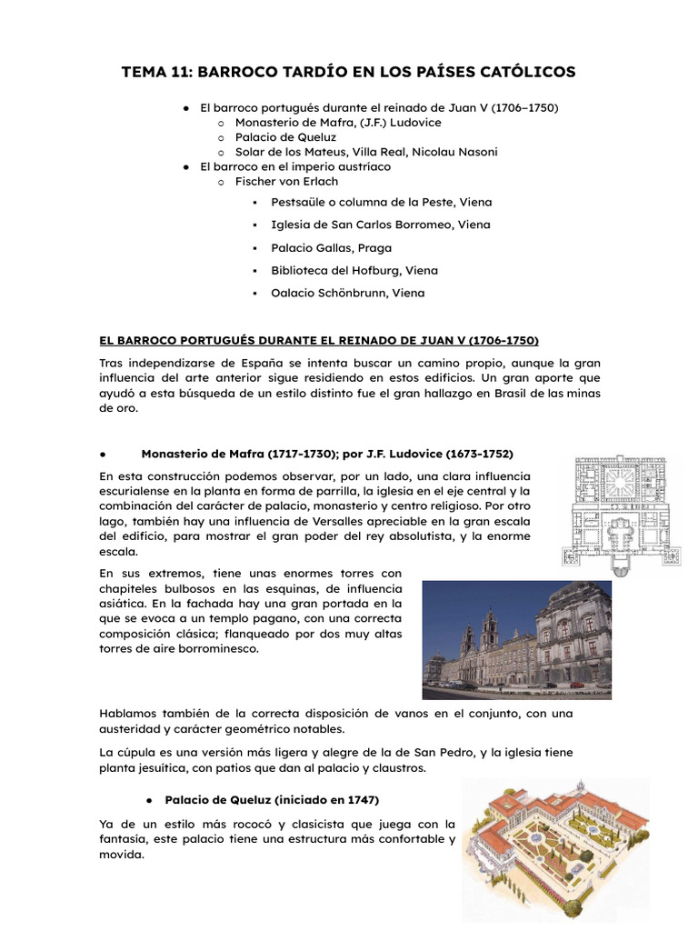 Tema 11 Barroco Tardio en Los Paises Catolicos 2 5 | PDF | Palacio de Versalles | Jardines