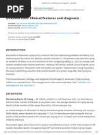 CRIES Scale for Infant Pain Assessment | PDF