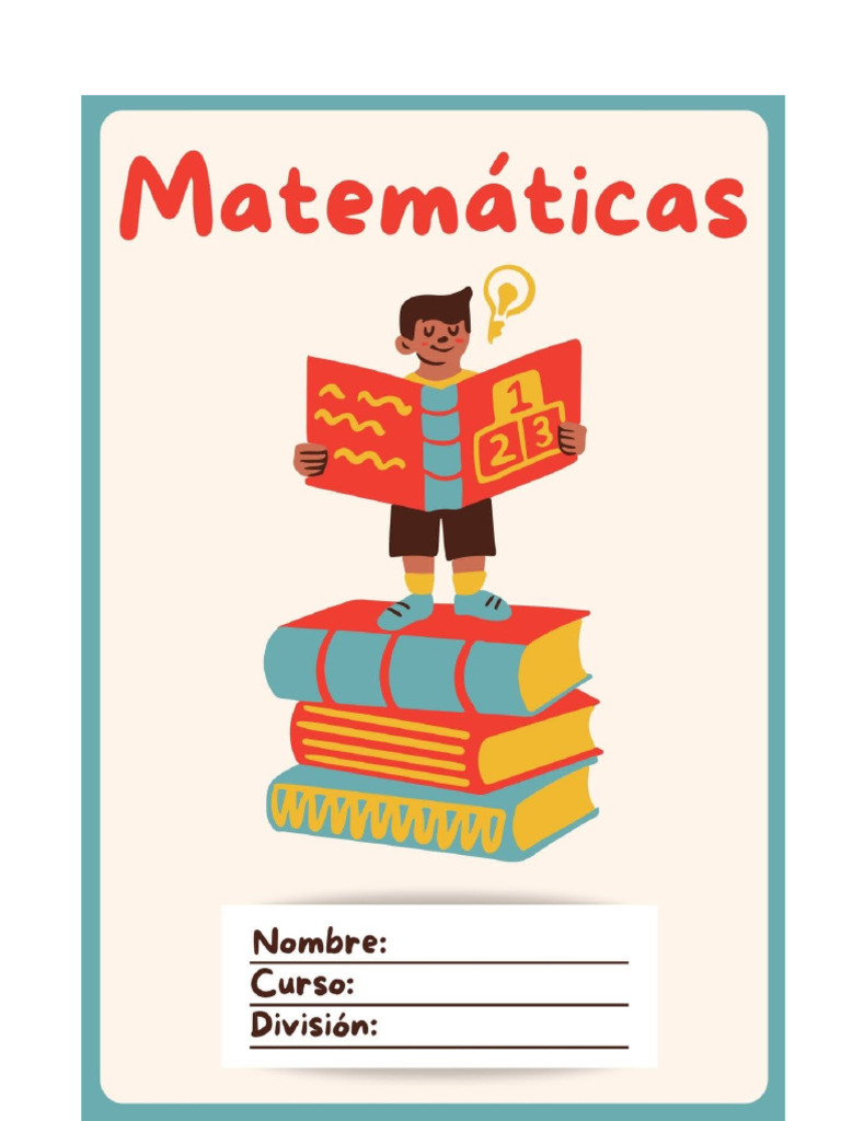 Documento (1) (16) Carátula de Matemáticas | PDF