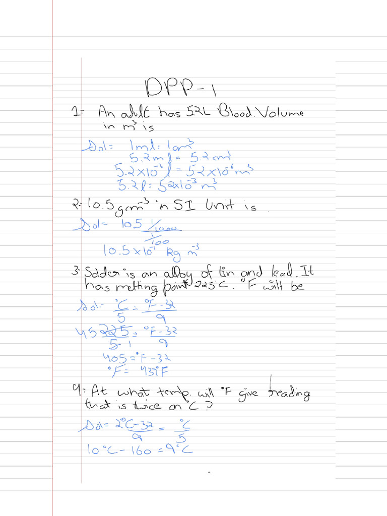Physical Chemistry DPP | PDF