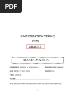 Grade 5 Term 2 Math Investigation | PDF