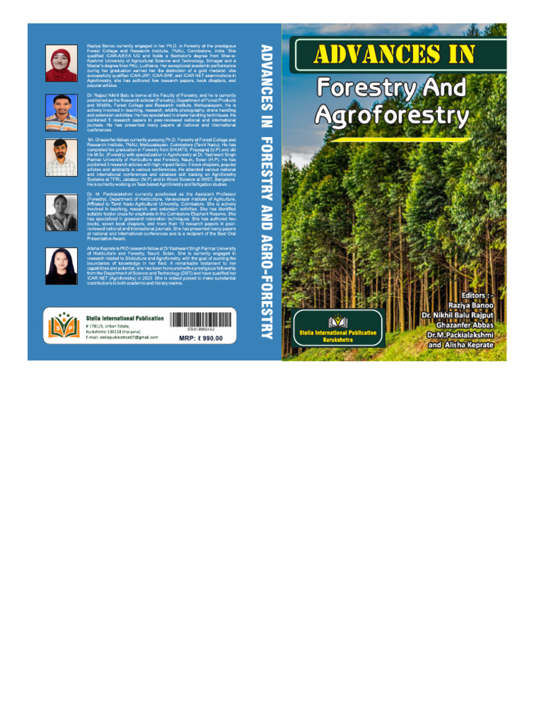Advances in Forestry and Agro Forestry | PDF | Biofuel | Bioenergy