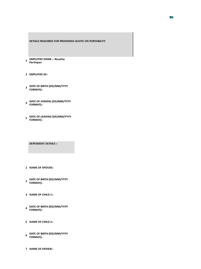 Portability Request Format - Docx 20250516 185039 0000 | PDF