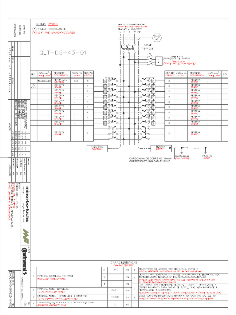 Ex Ca23 04D DWG Ele 101 R03 | PDF