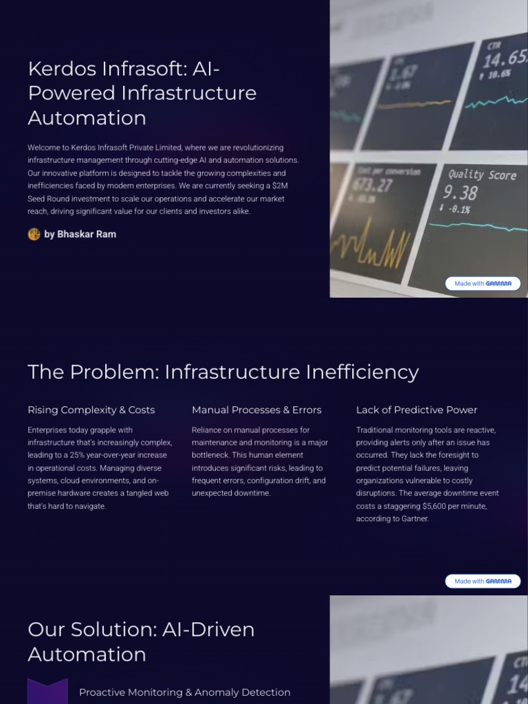Kerdos Infrasoft AI Powered Infrastructure Automation | PDF | Automation | Employee Retention