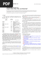 Astm B152 B152M | PDF | Rolling (Metalworking) | Sheet Metal