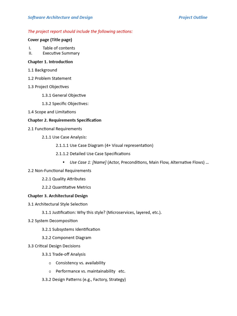 Project Outline | PDF