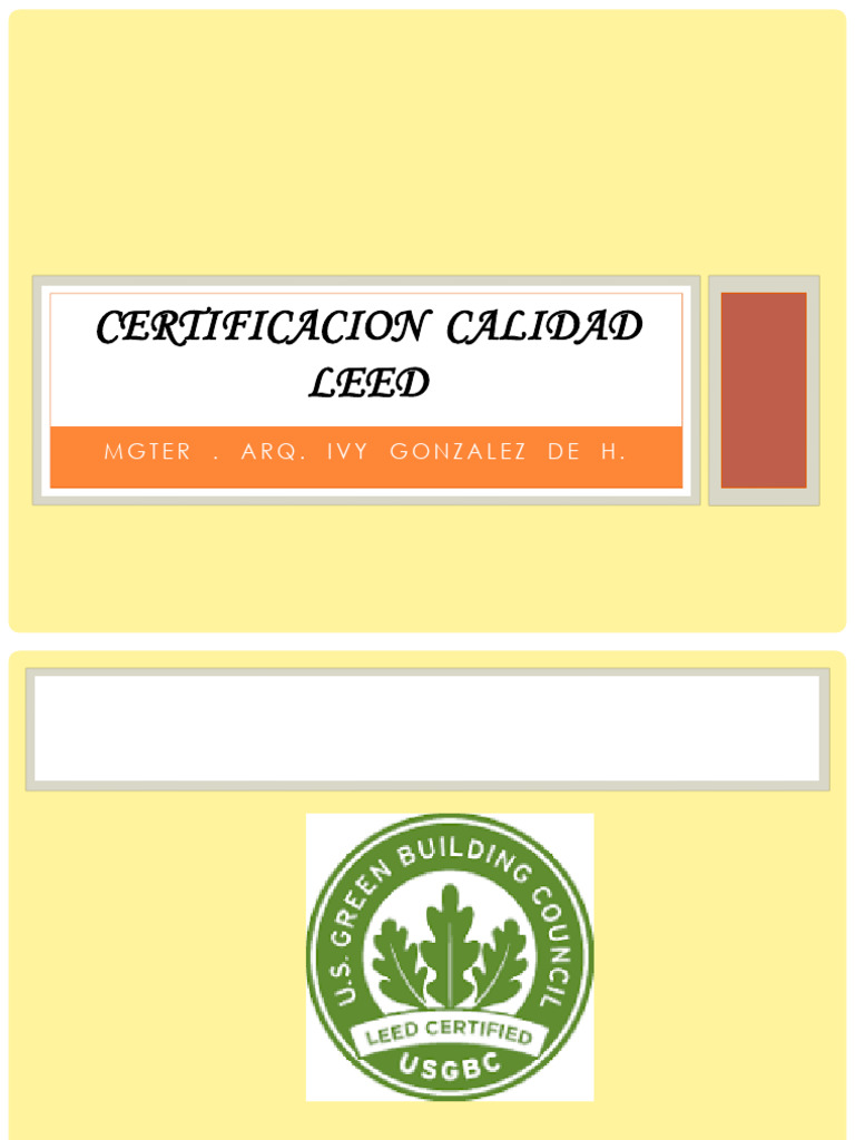 Presentación Leed | PDF | Uso eficiente de energía | Entorno natural