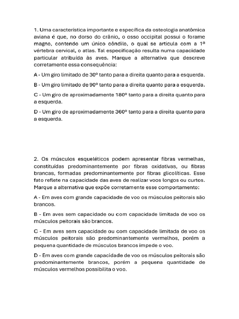 Ex Anatomia Sistema Tegumentar Das Aves Anatomia | PDF
