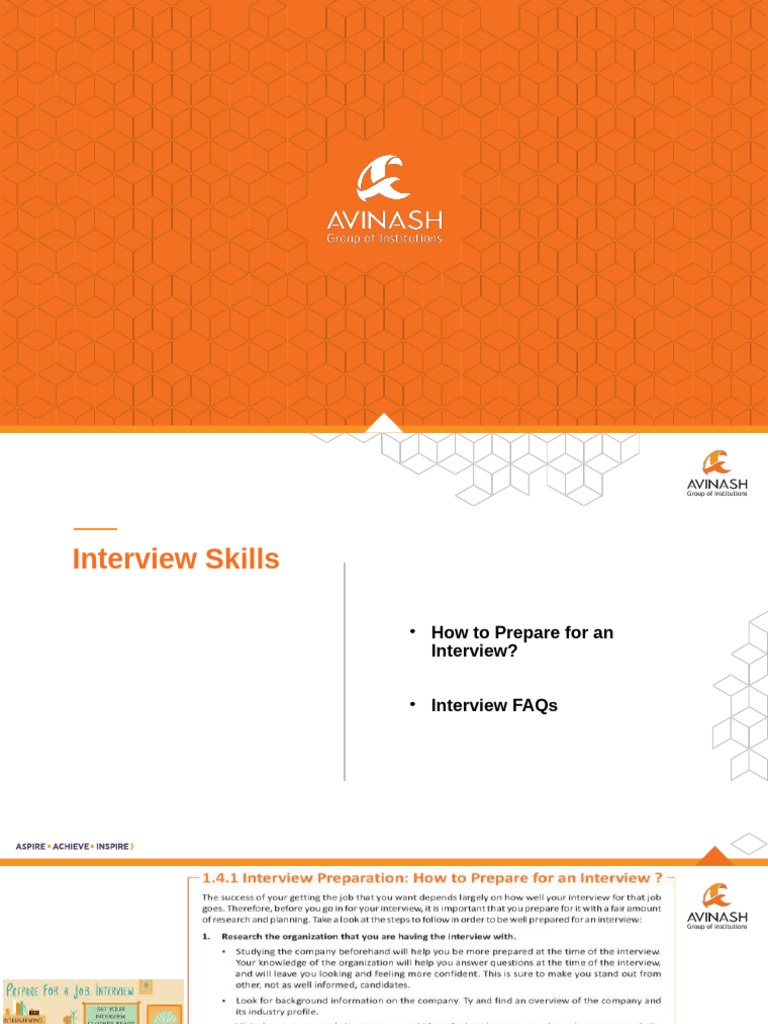 Interview Skills | PDF