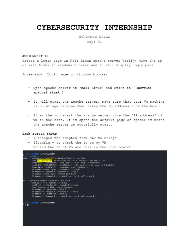 Intership Day1 - Assignment | PDF
