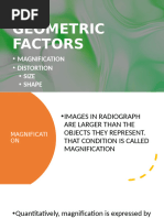 Radiographic Size and Shape Distortion | PDF | Radiography | Distortion