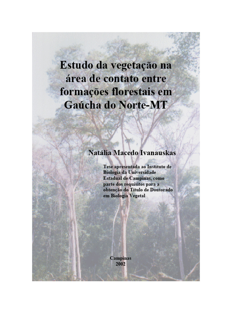 Ivanauskas_doc- 2002_12 Estudo Da Vegetacao Na Area de Contato Entre ...