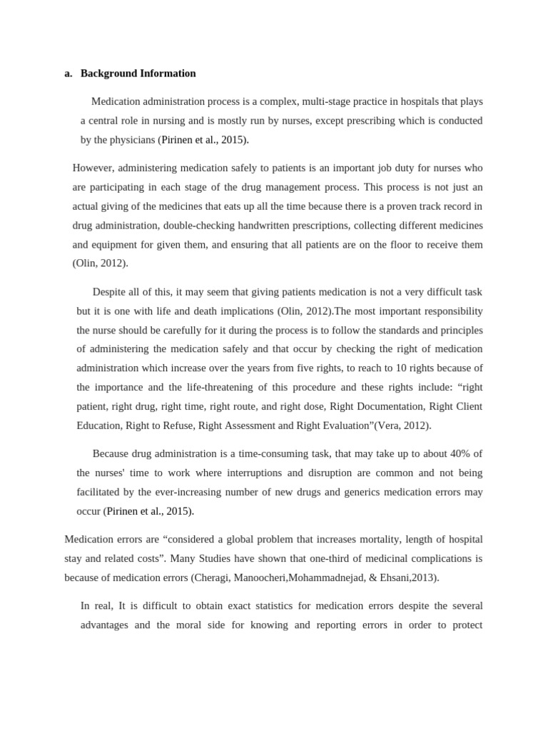 Introduction اااااخر تعديل قبل العرض | PDF | Medical Error | Medical Prescription