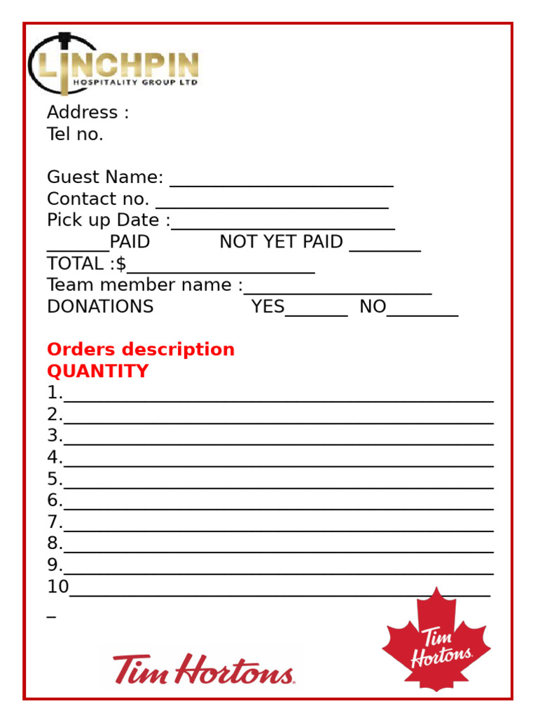 Advance Order Slip 3 | PDF