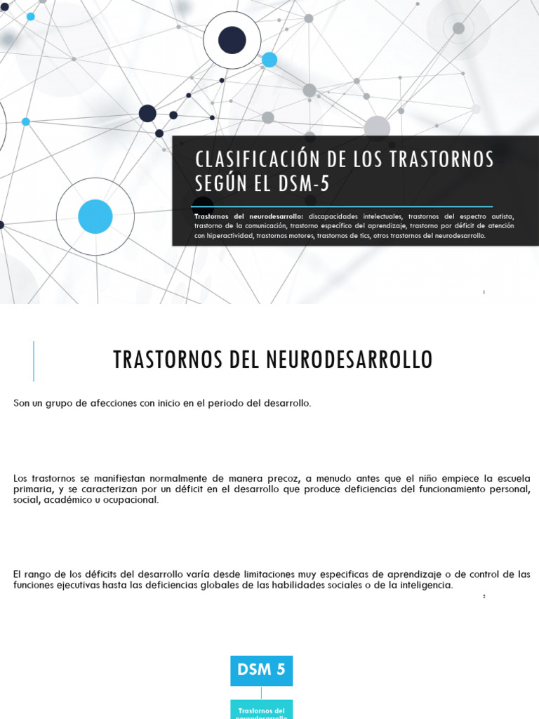 DPP P2 Clasificacion de Los Trastornos Segun El DSM 5 | PDF | Autismo | Discapacidad intelectual