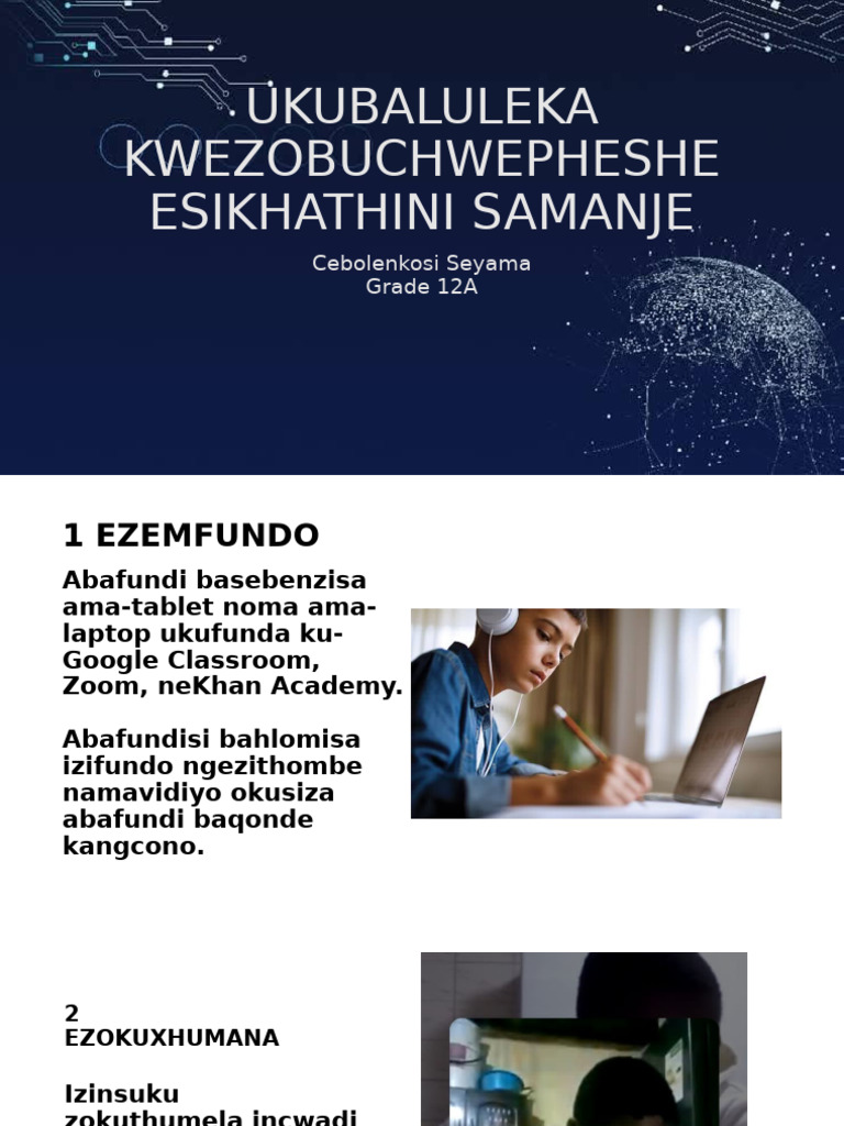 Ukubaluleka Kwezobuchwepheshe Namuhla | PDF