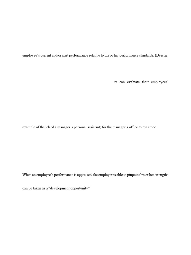 Employee Performance Evaluation Guide | PDF | Performance Appraisal ...