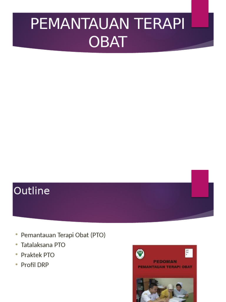 Pedoman Pemantauan Terapi Obat | PDF