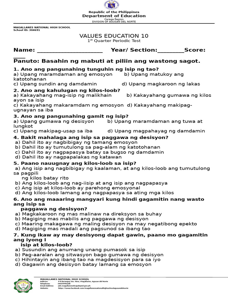 Periodic Test q1 | PDF
