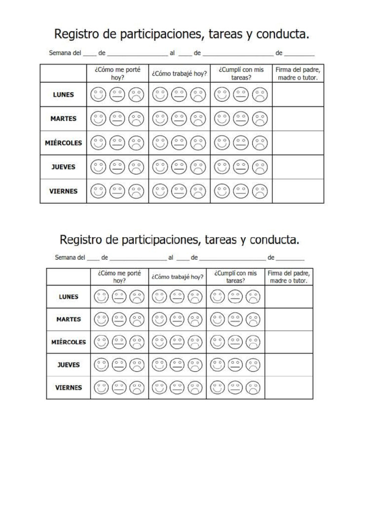 Registro de Conducta Esp-Ing | PDF