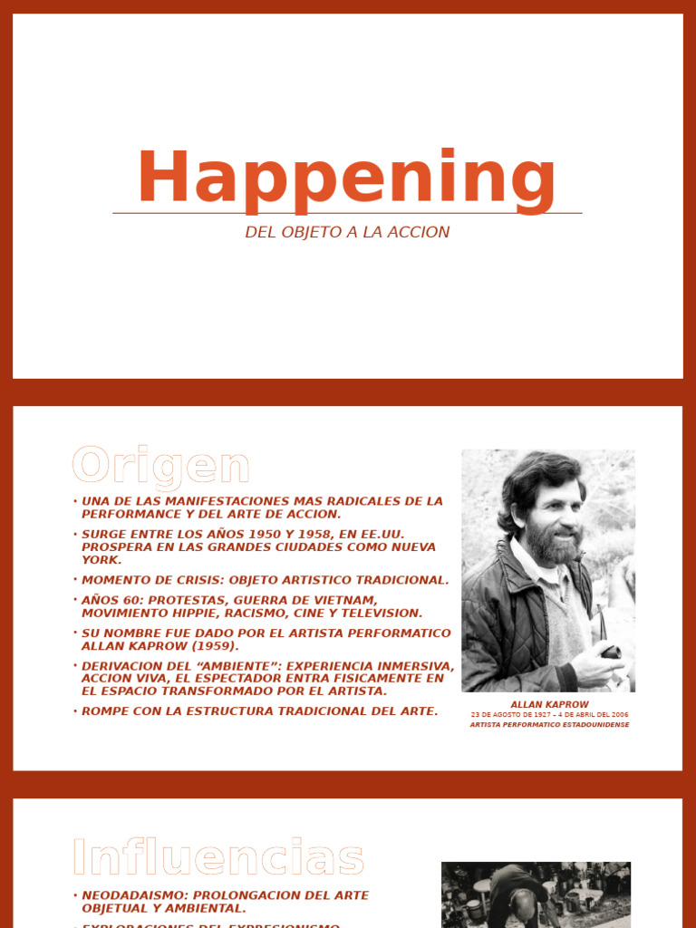 Happening Presentacion | PDF | Arte de performance | Las artes escénicas