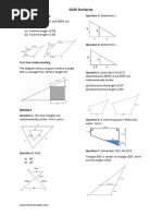GCSE Similar Shapes Practice Worksheet | PDF | Area | Triangle