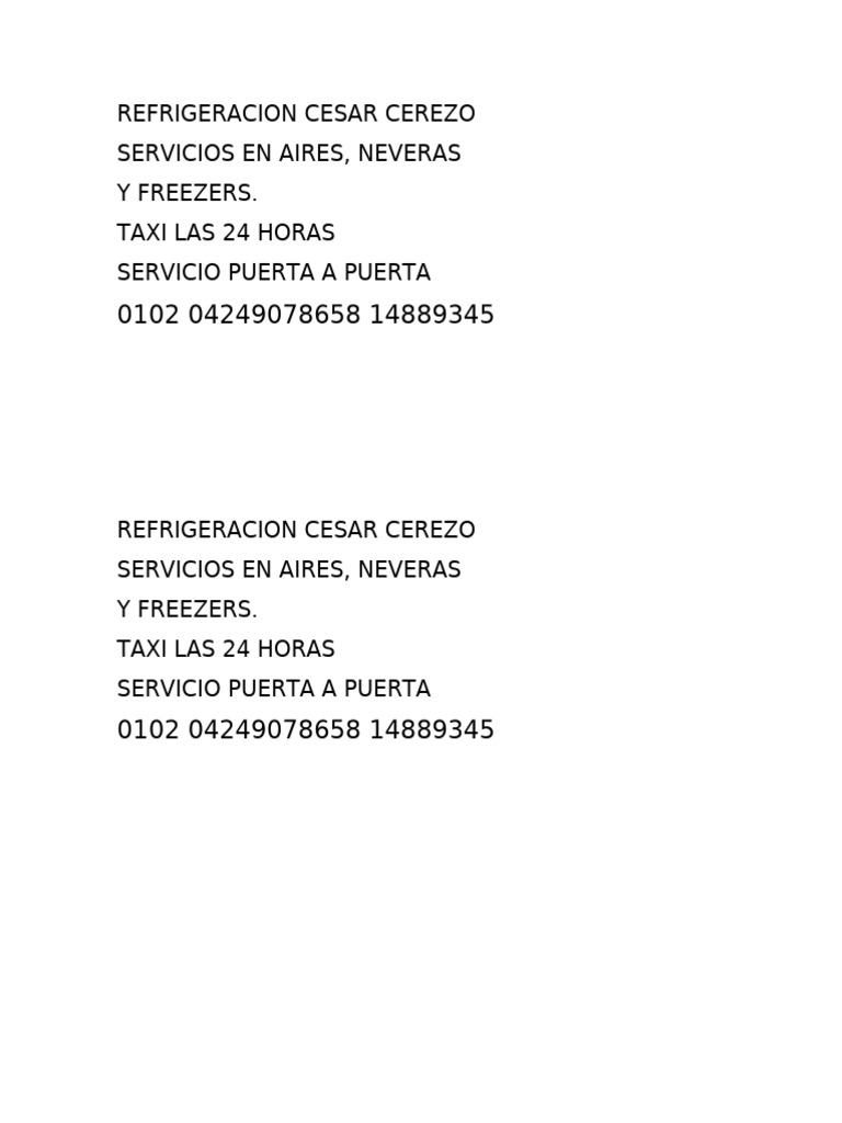 Refrigeracion Cesar Cerezo | PDF