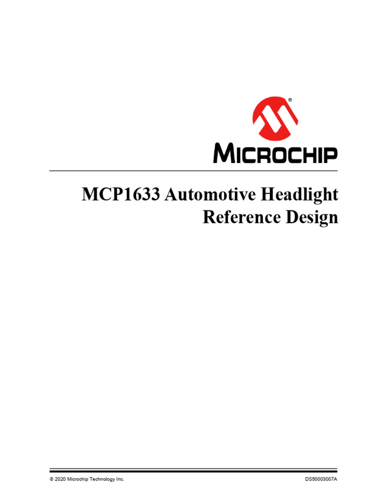 MCP1633 Automotive Headlight Ref Design 50003007A | PDF | Power Supply | Computer Engineering