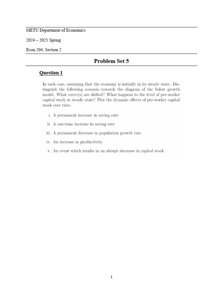 Ps5 Econ204 Section 2 | PDF