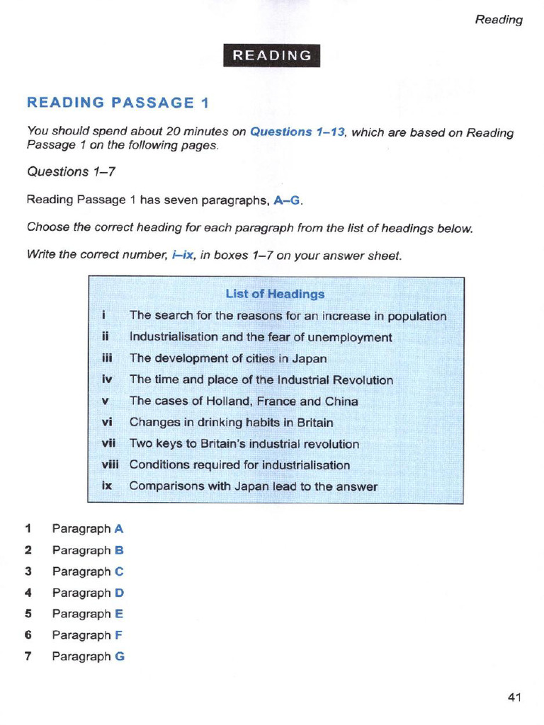 Academic Reading - Practice Test 1 - Booklet (IELTS 10, Test 2) | PDF