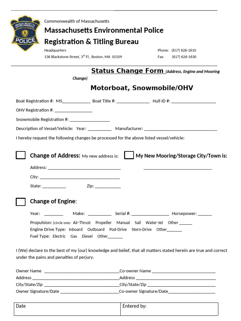 Fall River Boat Registration Changes | PDF | Watercraft | Vehicles