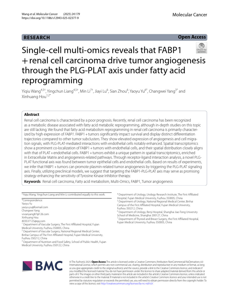 Single-Cell Multi-Omics | PDF | Angiogenesis | Cell Biology