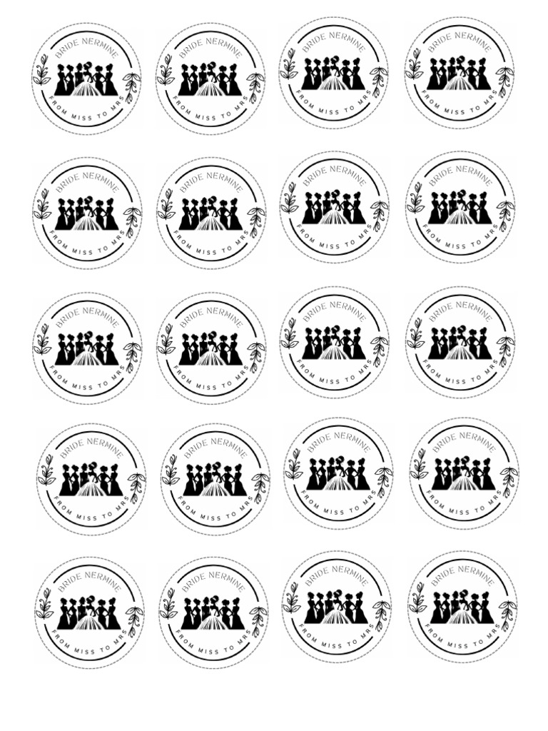 Stickers Jus Bride To Be | PDF